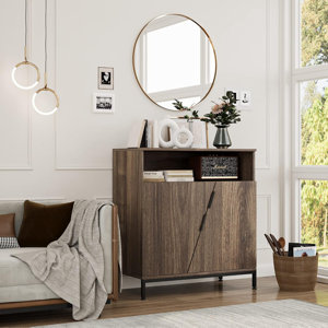 Ebern Designs Sideboard Cabinet,storage Cabinet With Doors And Shelves Sideboard,brown | Wayfair